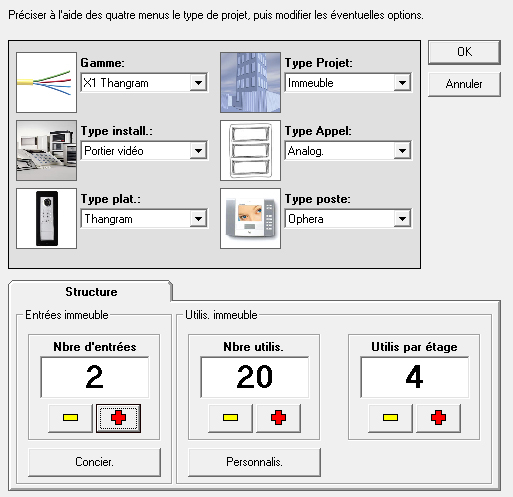 Schema interphone bpt ophera